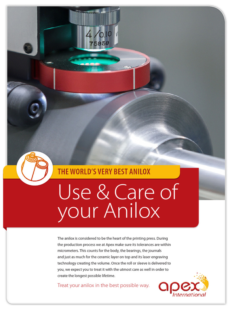MR Bro A5 UseCare Anilox | PDF | Materials
