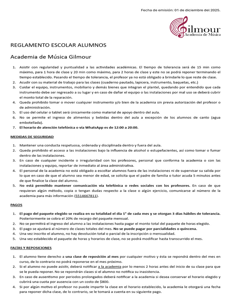 REGLAMENTO ALUMNOS JULIO 2025.docx_20251125_152231_0000 | PDF