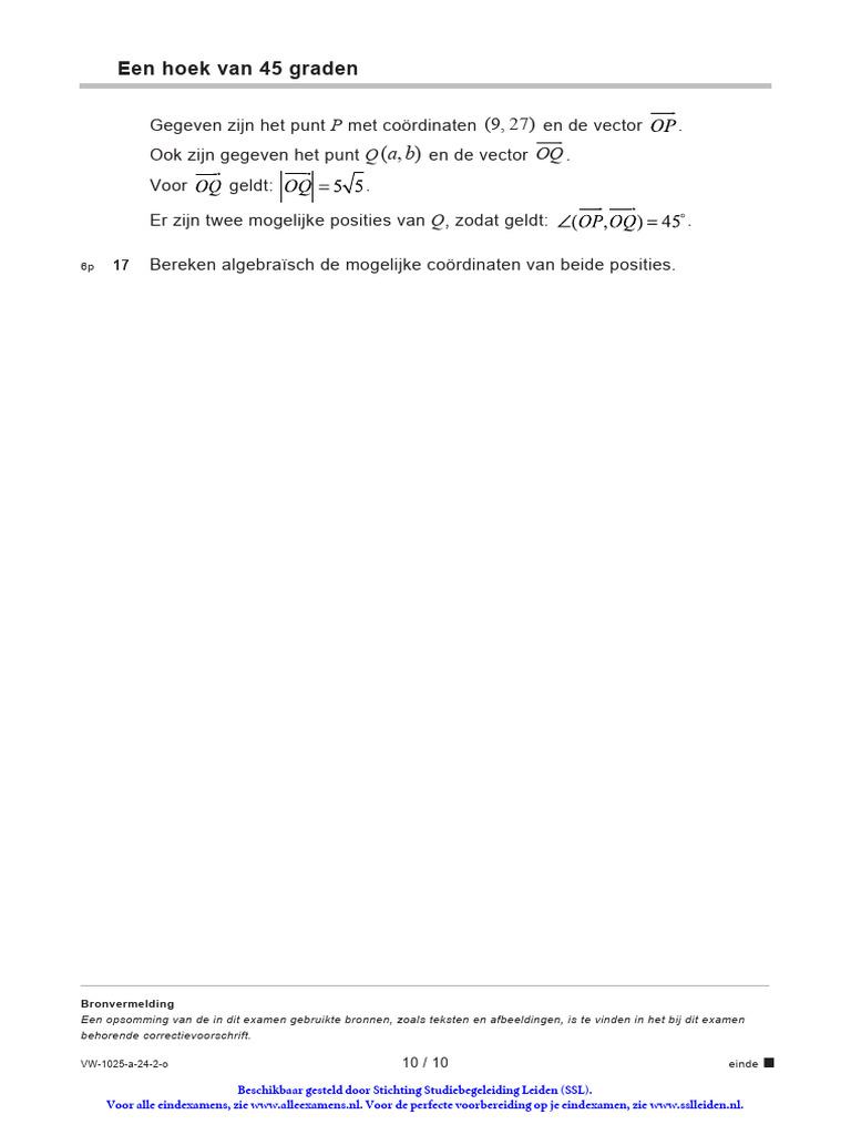 Bereken de Hoek | PDF