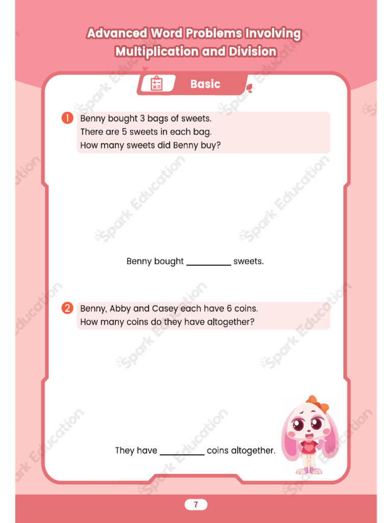 Multiplication and Division Word Problems (Extra Practice) | PDF
