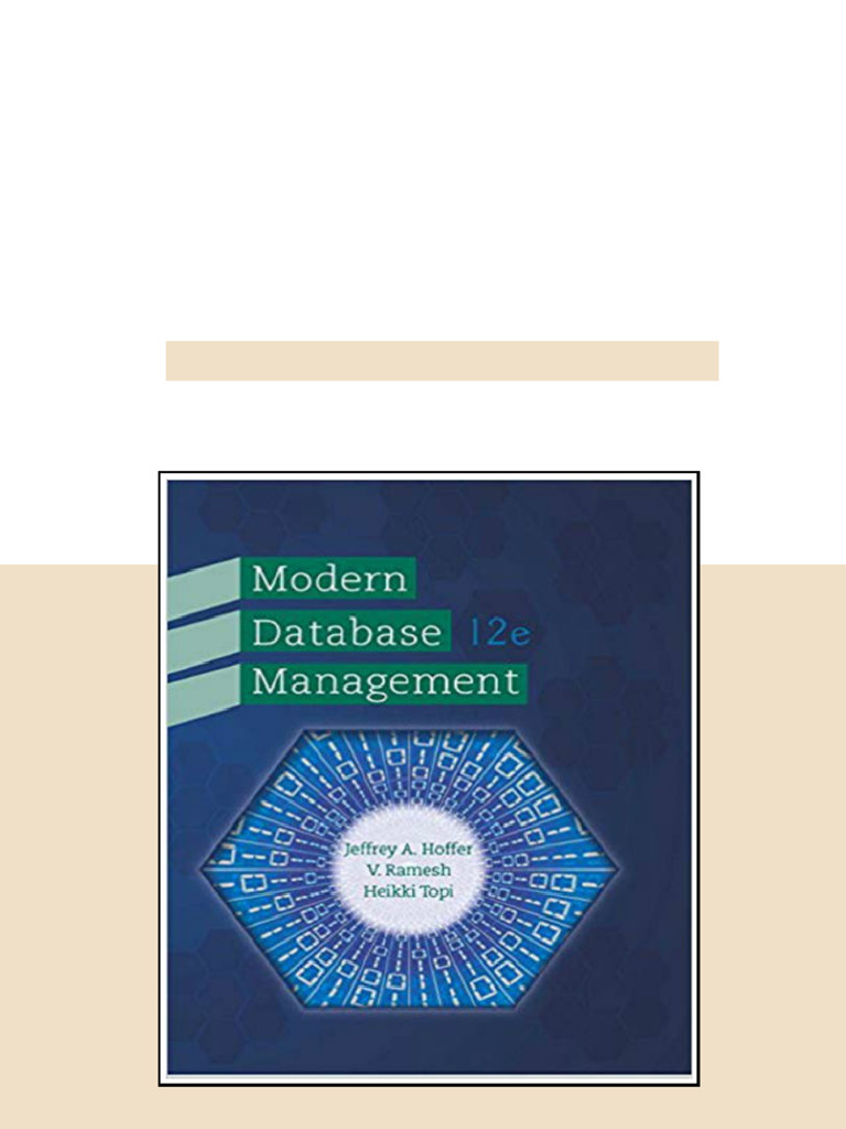 Solution Manual for Modern Database Management 12th Edition Hoffer ...