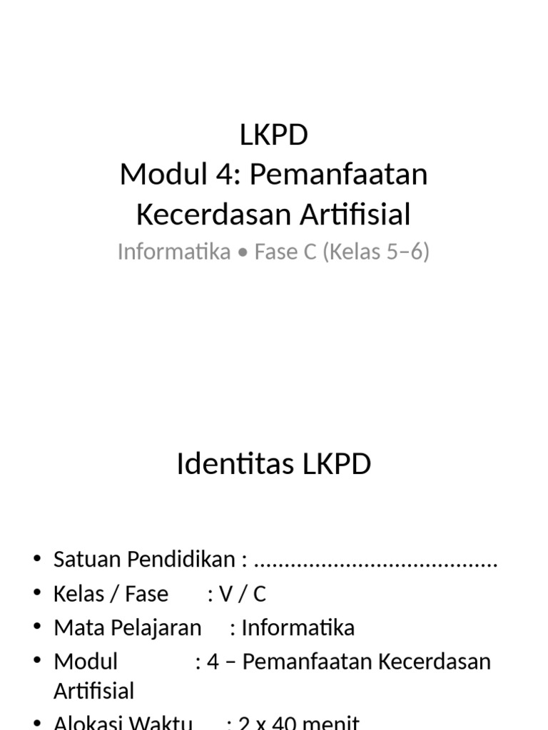 Pemanfaatan Kecerdasan Artifisial di Kelas | PDF