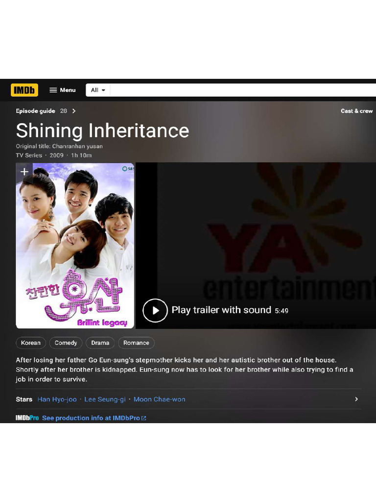 Screenie 2 Imdb Shining Inheritance | PDF