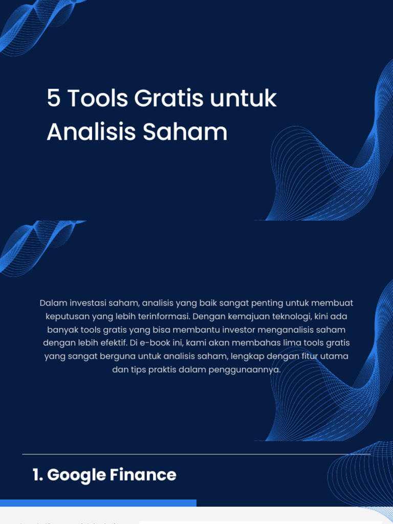 5 Alat Gratis untuk Analisis Saham | PDF
