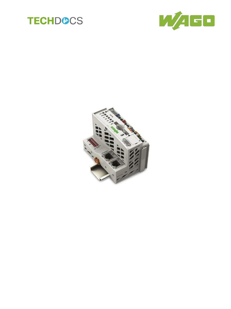 WAGO-I/O-SYSTEM 750 PFC100 Manual | PDF | Computer Network | Firewall ...