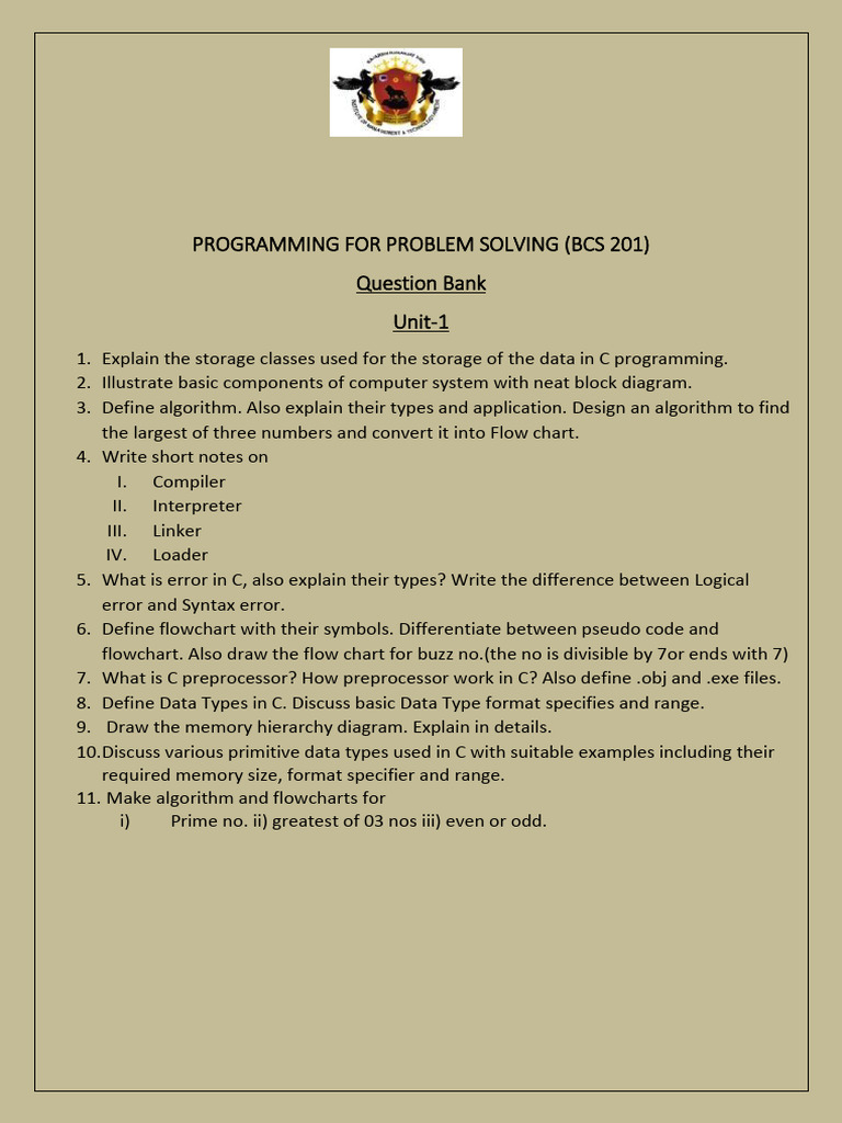 Pps Qsn Bank | PDF | Computer Program | Programming