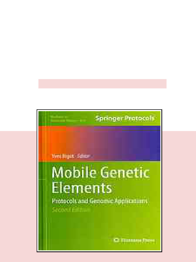 Mobile Genetic Elements Protocols and Genomic Applications 2nd Ed ...