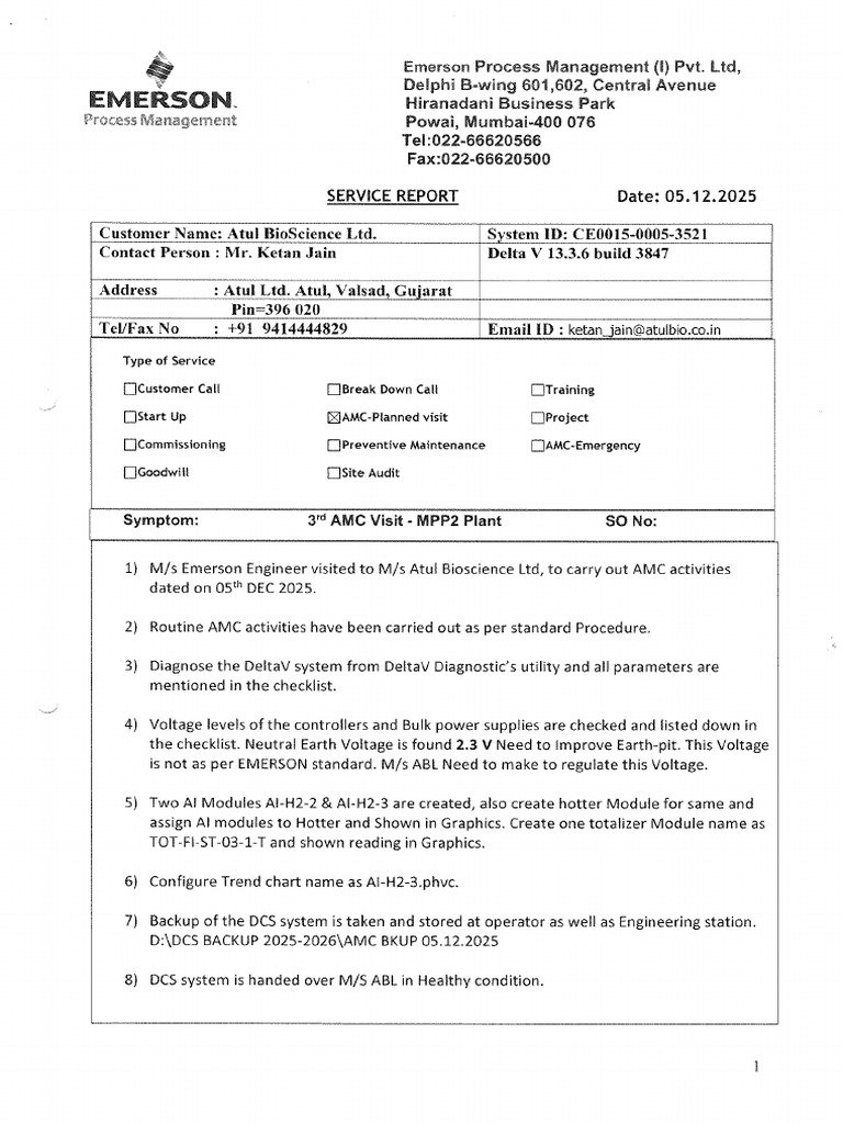 Q3 AMC Visit MPP2 Plant | PDF