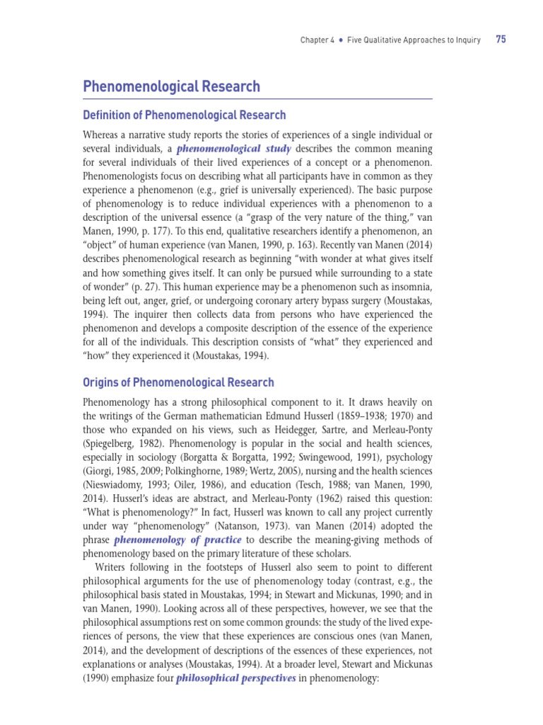 Understanding Phenomenological Research | PDF | Phenomenology ...