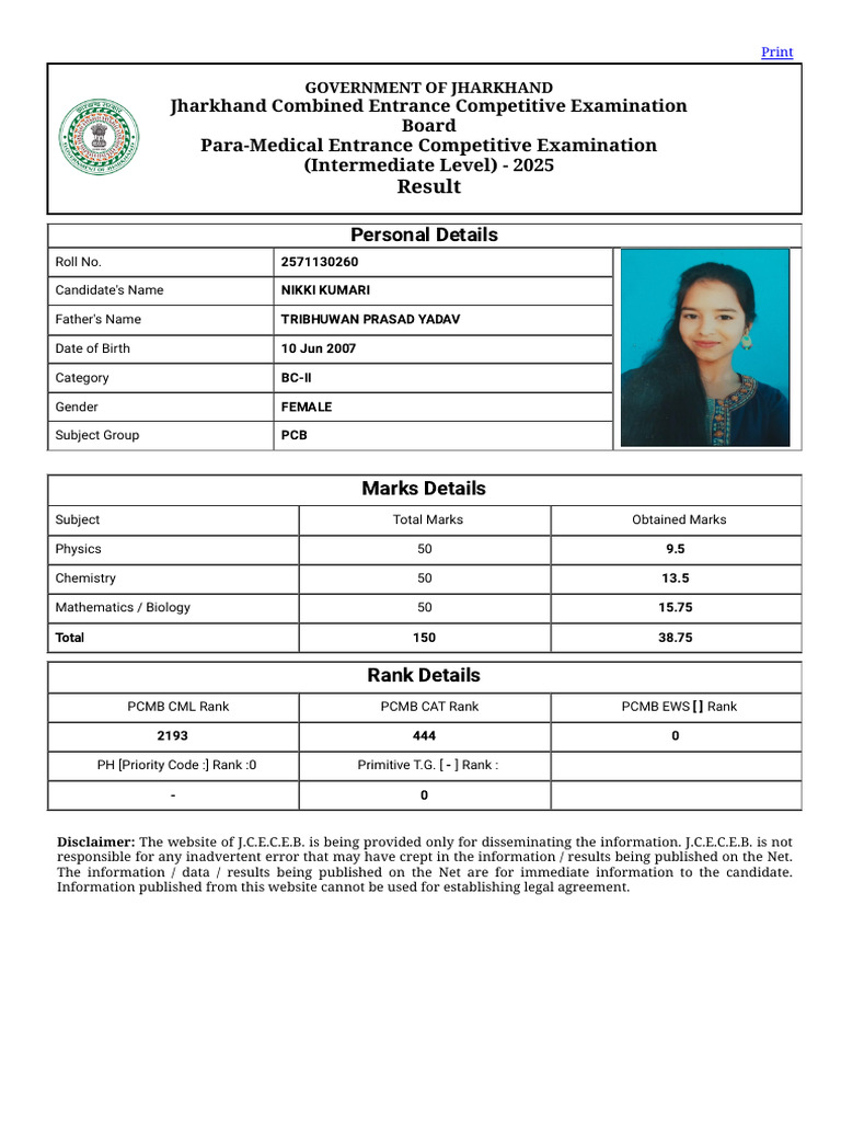 Result Nikki | PDF