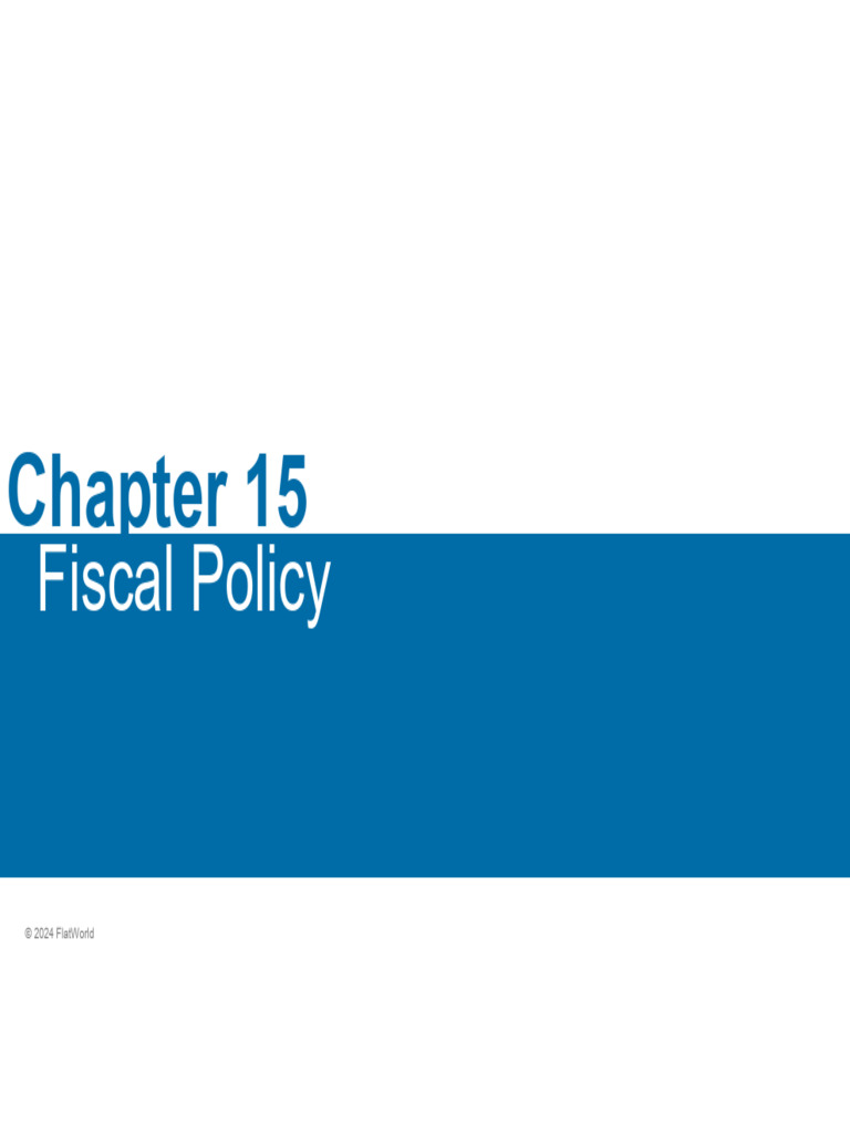 CH 15 | PDF | Fiscal Policy | Deficit Spending