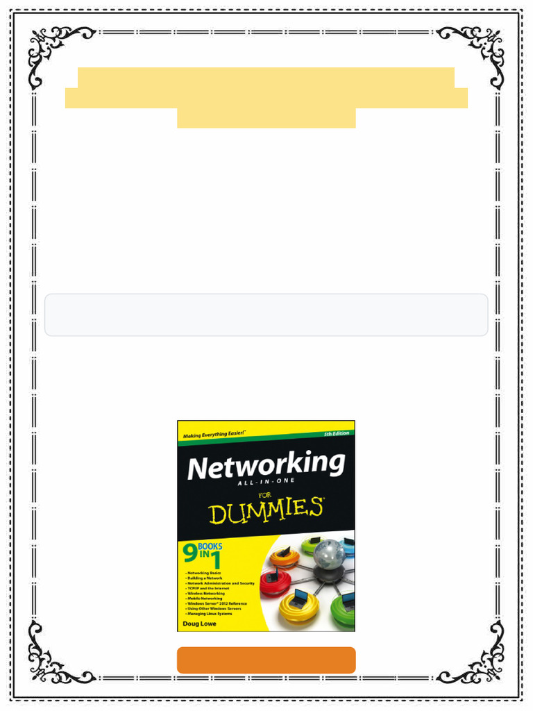 Networking all in one for dummies Doug Lowe 5th edition Edition Lowe ...