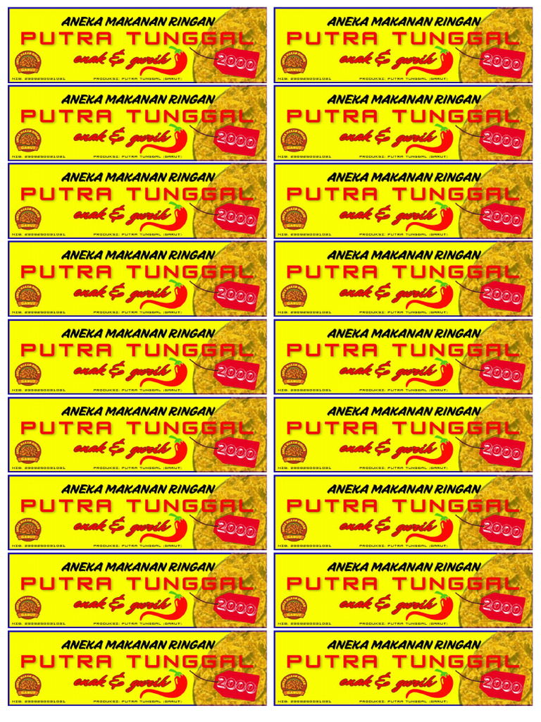 Sticker Makanan | PDF