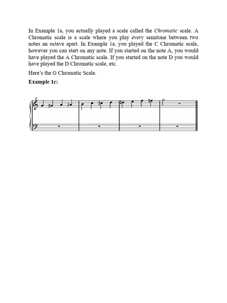 Understanding Chromatic and Perfect 5th Scales | PDF | Scale (Music ...