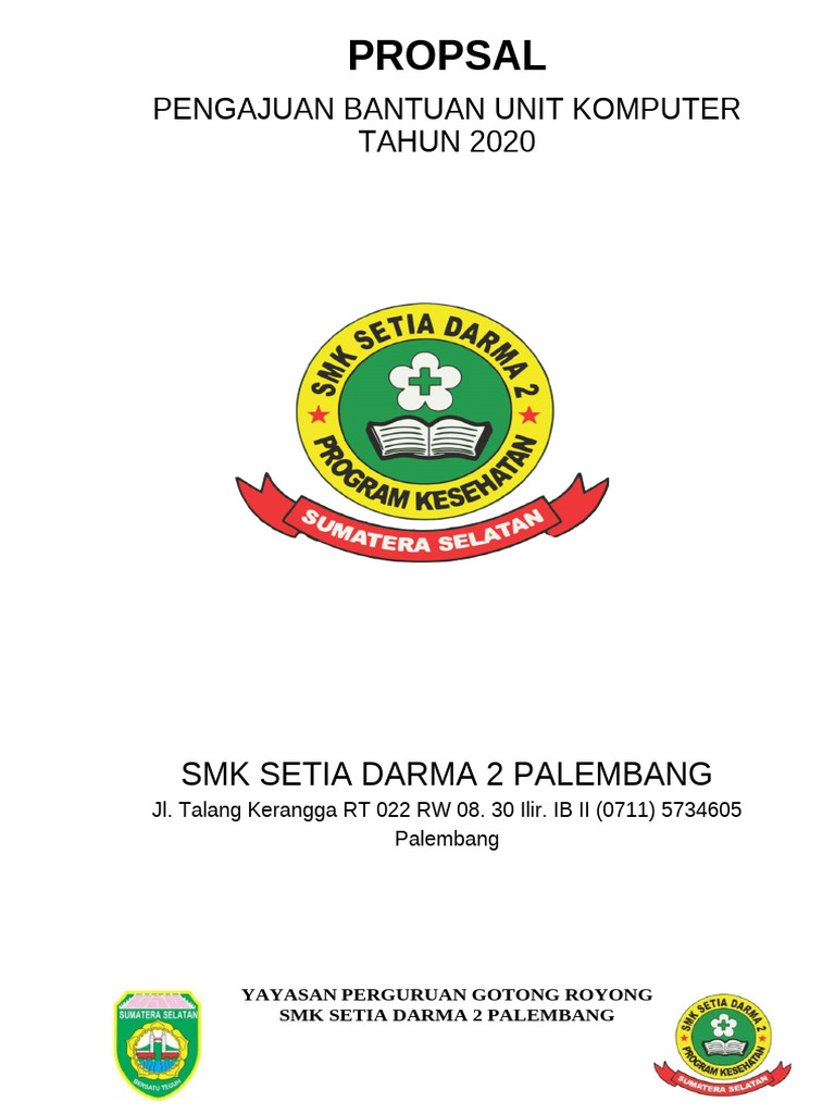 Proposal Bantuan Komputer SMK 2020 | PDF