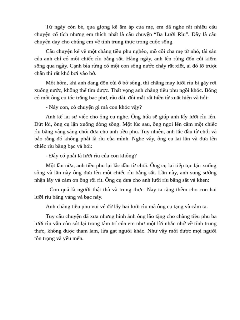 Ba Luoi Riu 2 | PDF