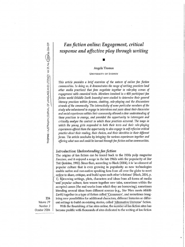 Fan Fiction Online | PDF