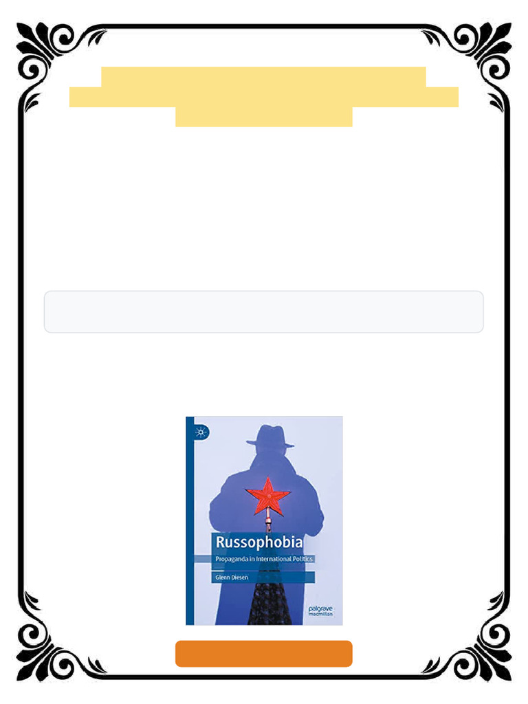 Russophobia: Propaganda in International Politics Glenn Diesen ebook ...
