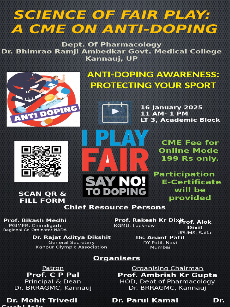 Anti Doping Flyer Final | PDF | Doping In Sport | Medicine