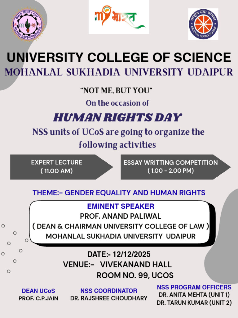 Human Rights Day Events at UCoS | PDF
