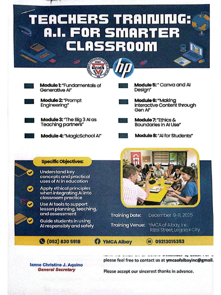 Teacher's Training - Ai For Smarter Classroom | PDF