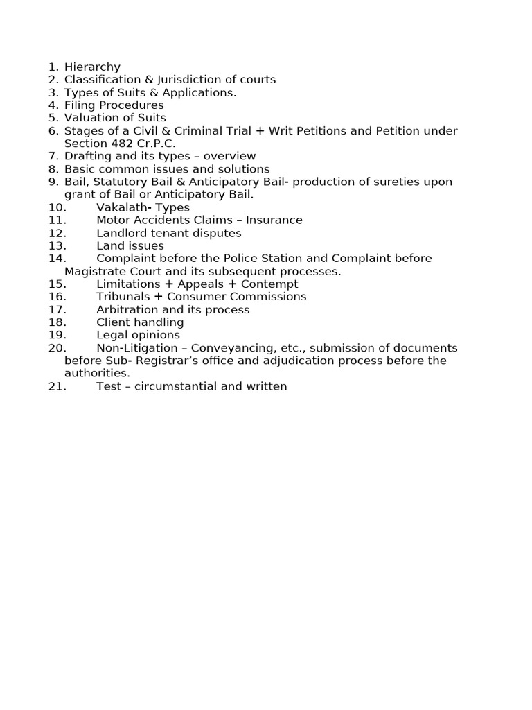 Comprehensive Guide to Legal Procedures | PDF
