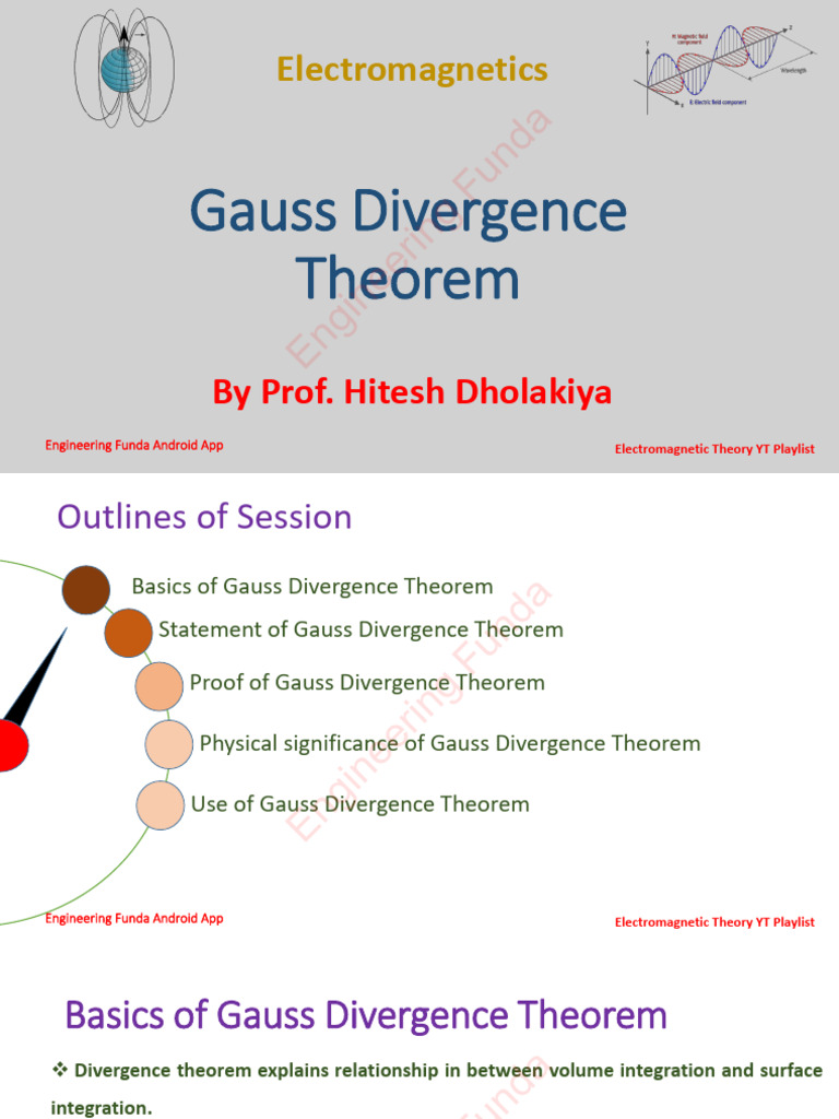 Gauss Divergance Theorm | PDF