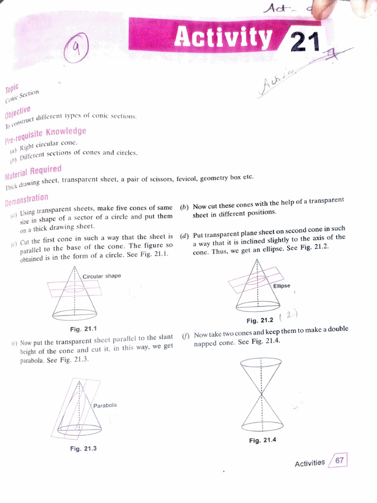 Constructing Conic Sections from Cones | PDF | Geometric Objects ...