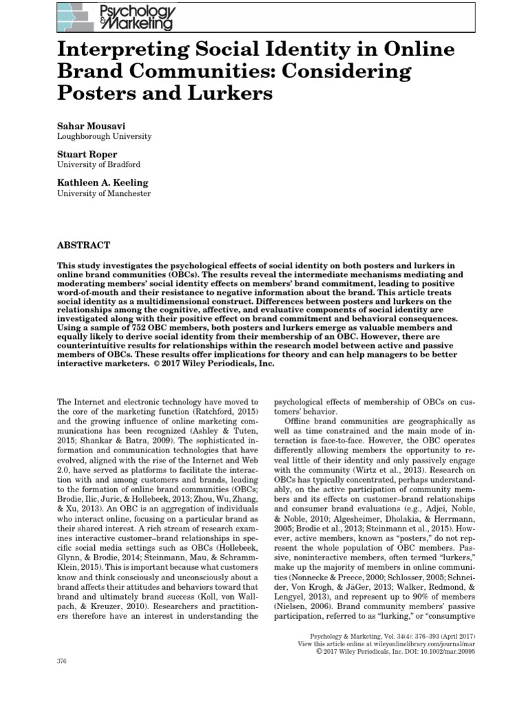 Mousavi 2017 | PDF | Survey Methodology | Affect (Psychology)