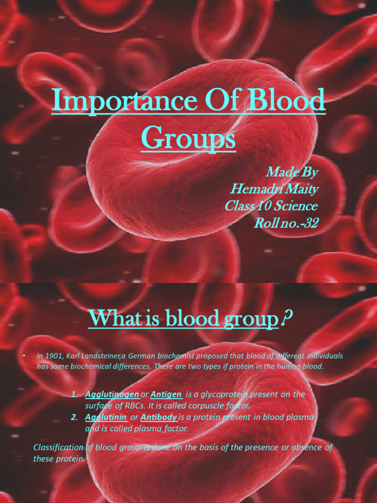Biolpgy PPT Hemadri Maity | PDF | Blood Type | Blood Transfusion