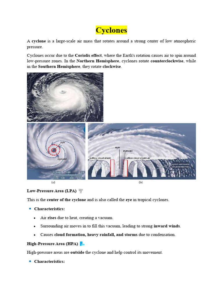 Cyclones and Recent Deadliest Cyclones | PDF