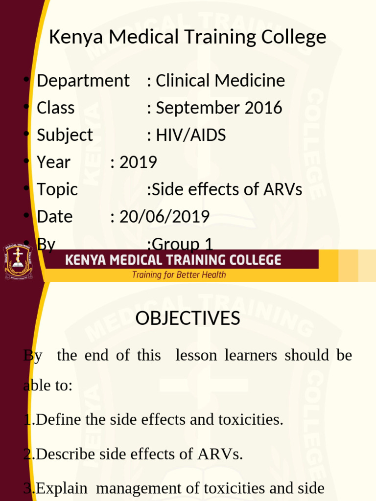10. Sides Effects of Arvs Updated | PDF