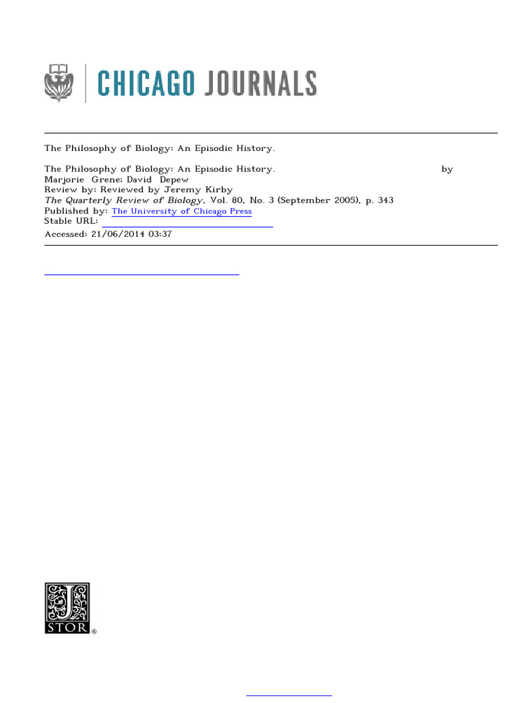 The Evolution of Modern Philosophy. by Marjorie Grene and David Depew ...
