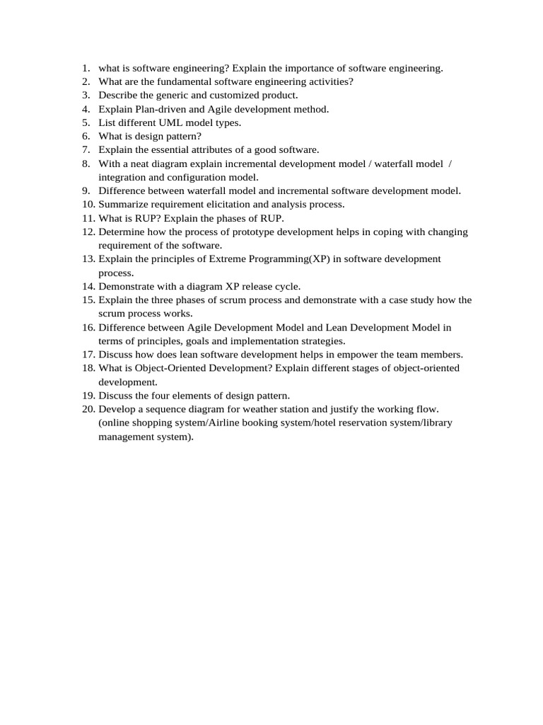 Software Engineering Concepts and Models | PDF