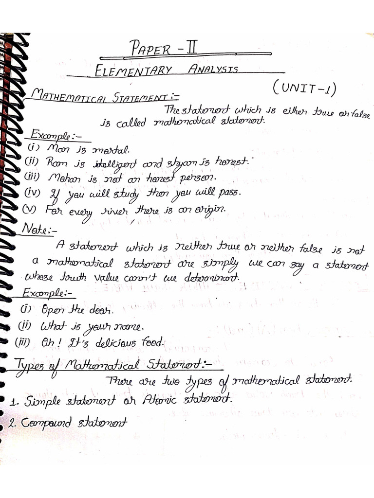 Elementary Analysis (1) | PDF