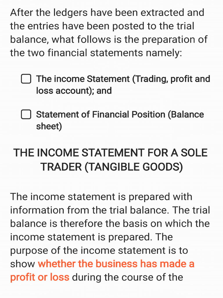 10 The Income Statement - Trading, Profit & Loss - 240611 - 155905 | PDF