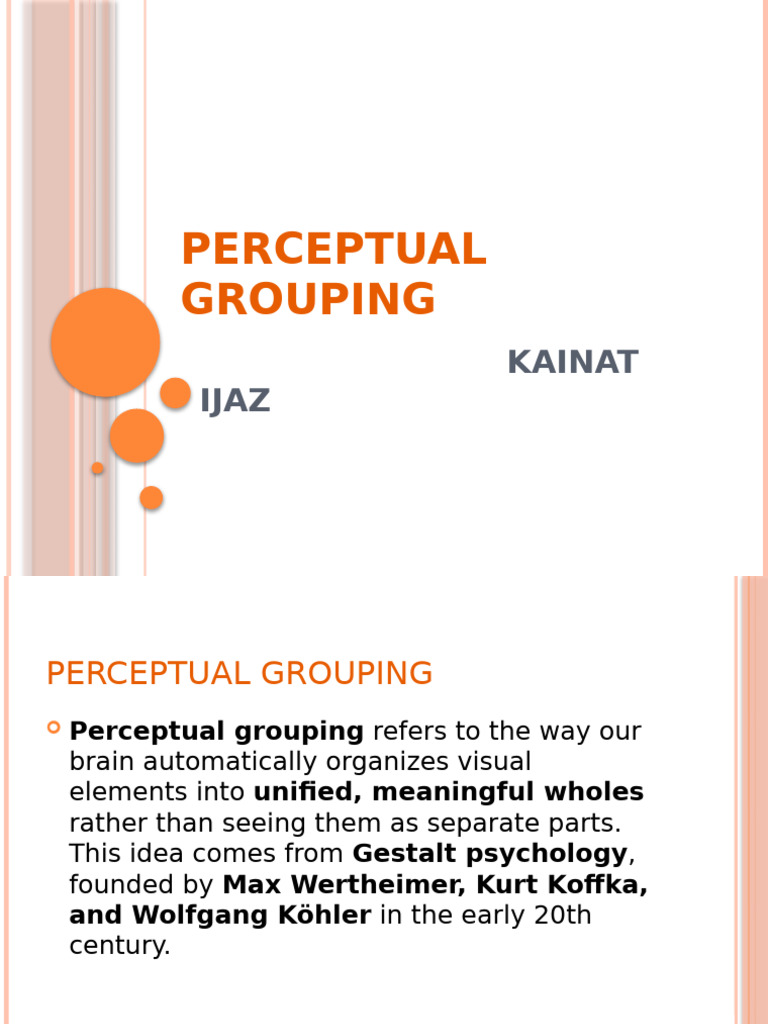 Understanding Perceptual Grouping Laws | PDF