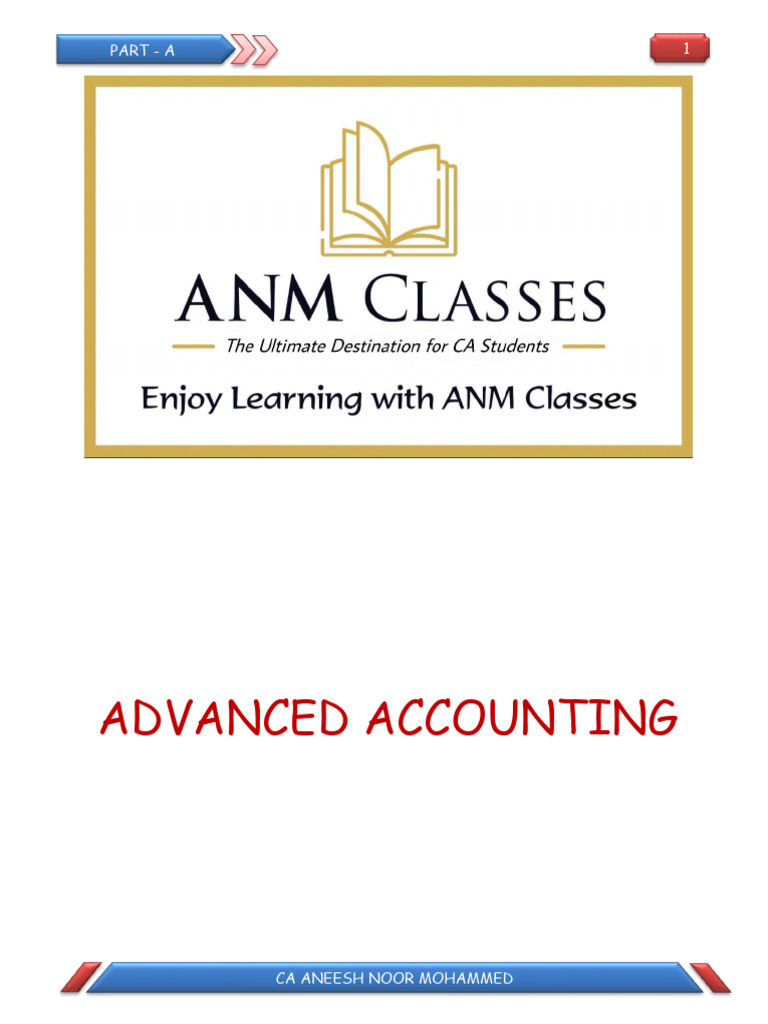 Advanced Accounting Standards Guide | PDF | Going Concern | Balance Sheet