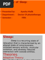 Oswald's 1966 Sleep Restoration Theory | PDF | Sleep | Rapid Eye ...