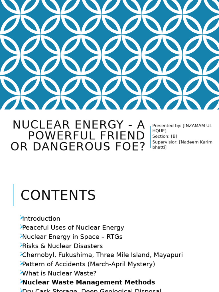 Nuclear Energy: Benefits and Risks Explained | PDF | Radioactive Waste ...
