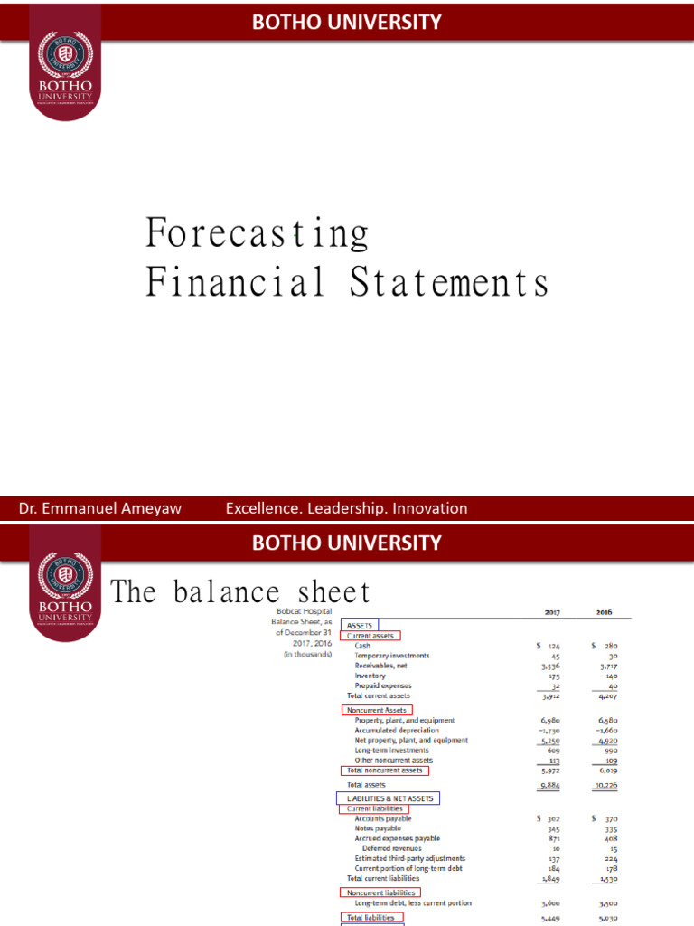 Forecasting Financial Statements 2 | PDF | Autoregressive Integrated ...