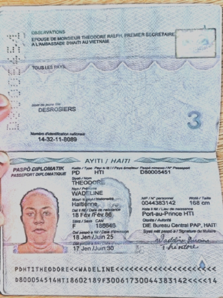 Passeport Wadeline | PDF