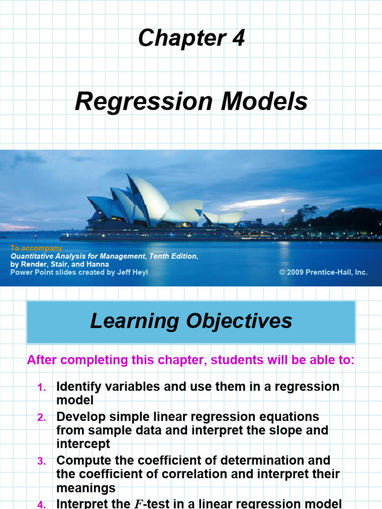 Lec04 Regression-Model Pearson | PDF | Coefficient Of Determination ...
