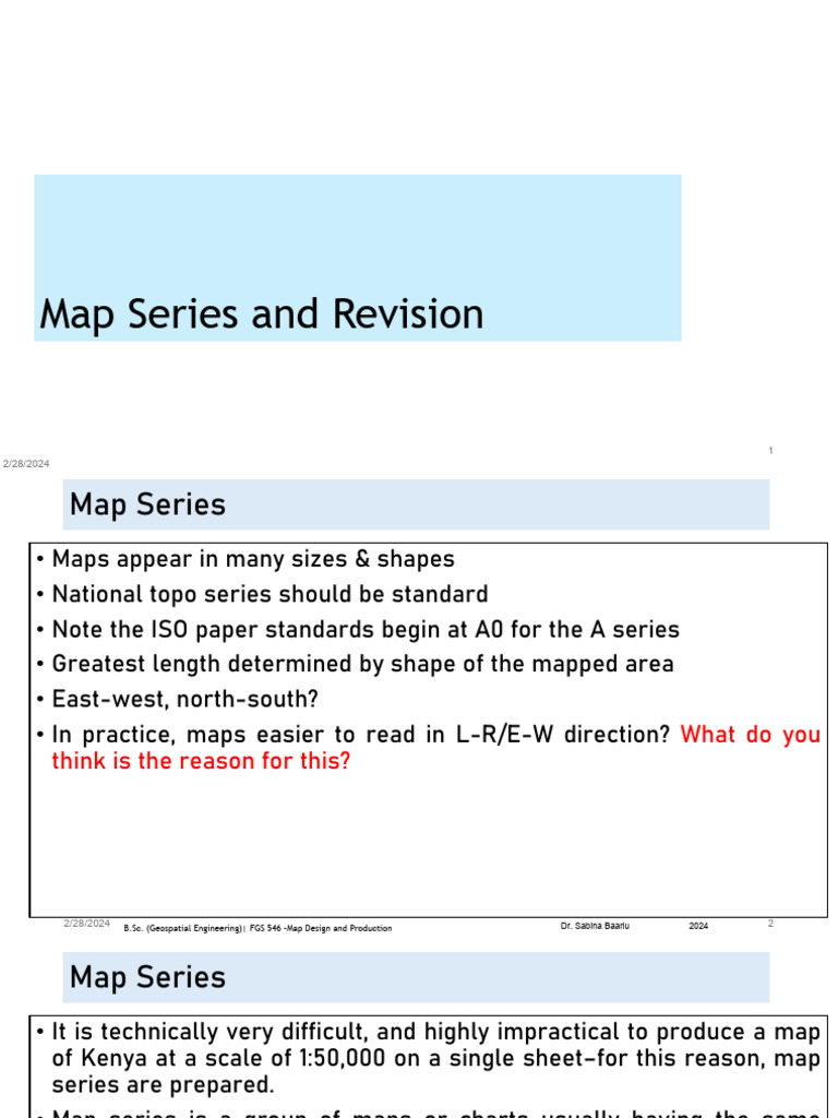 Understanding Map Series and Revisions | PDF | Map | Cartography