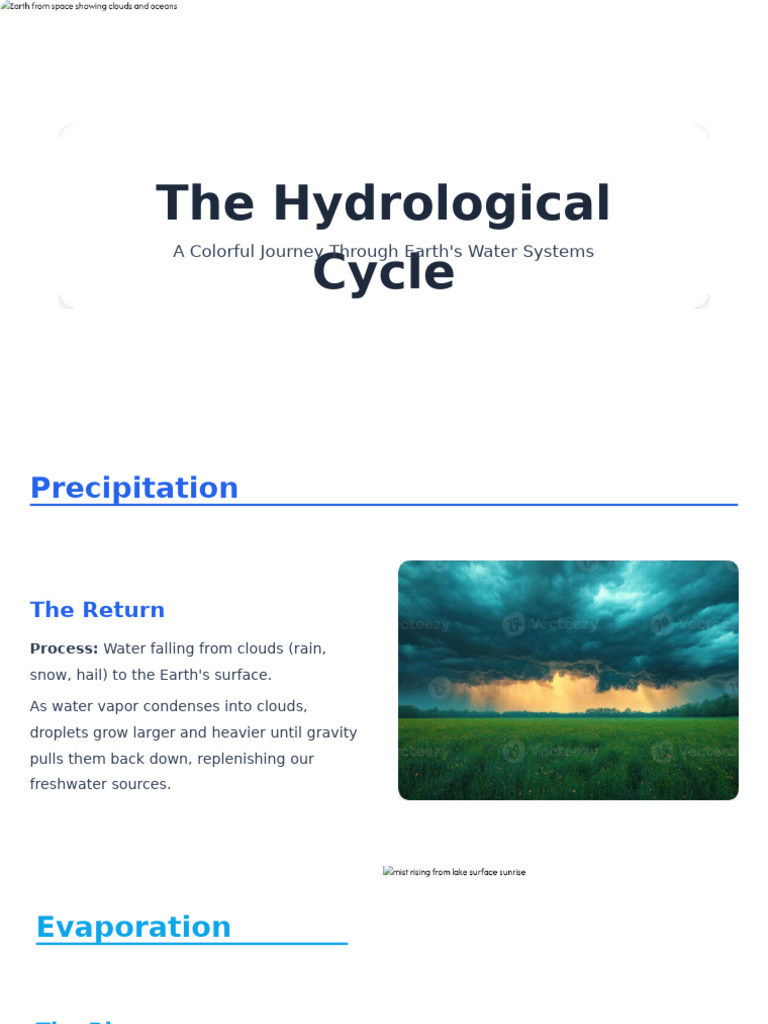 The Hydrological Cycle | PDF | Water | Water Vapor