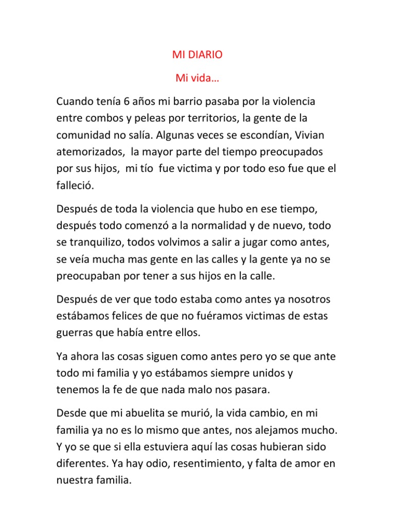 Mi Diario | PDF
