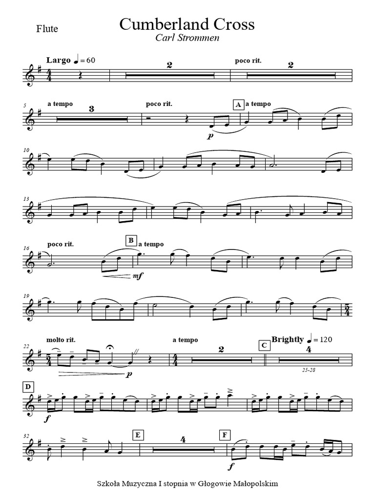 Cumbreland Cross - Carl Strommen - Flute | PDF