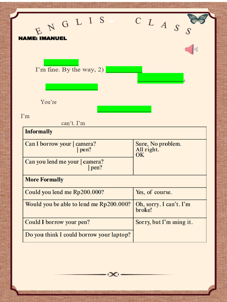 Borrowing Requests and Responses Guide | PDF