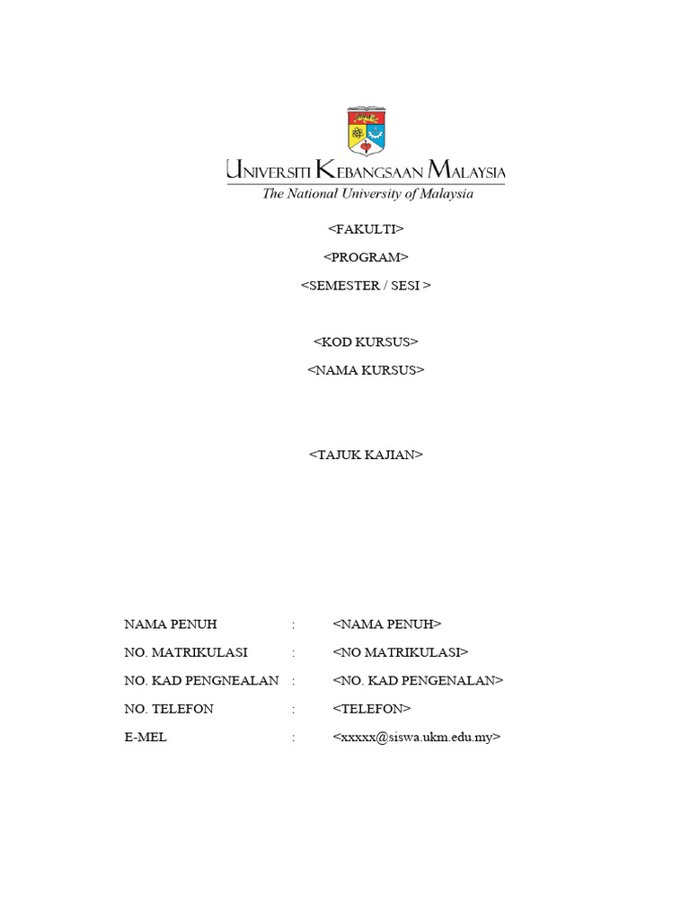 Kertas Kerja Gaya UKM v2 | PDF