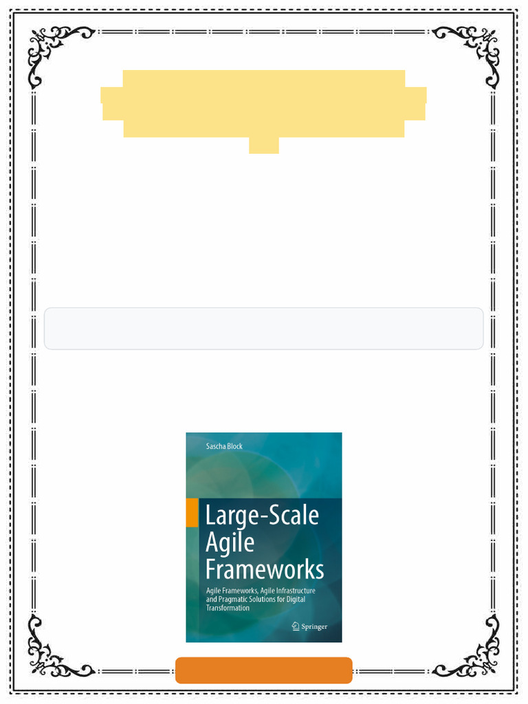 Large Scale Agile Frameworks Agile Frameworks Agile Infrastructure and ...